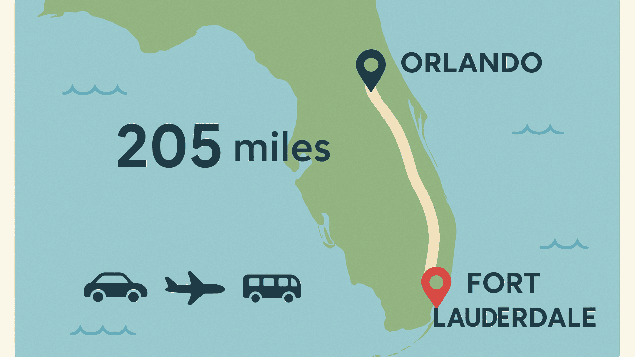 How Far Is Fort Lauderdale Florida from Orlando Florida Explained